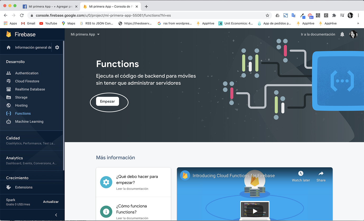 Firebase Config Cómo Activar Funciones En Firebase Publicación De App En Tiendas Comunidad 